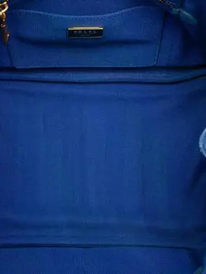 Prada 2013-2025 Canapa Logo Satchel - Blue
