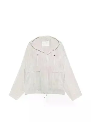 CAMIEL FORTGENS Striped Hooded Jacket