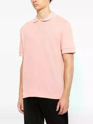 BOSS Striped Collar Polo Shirt