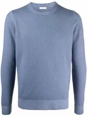 Malo Crew-neck Cashmere Jumper - Blue