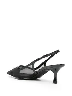 Moschino Mesh Point-toe Pumps