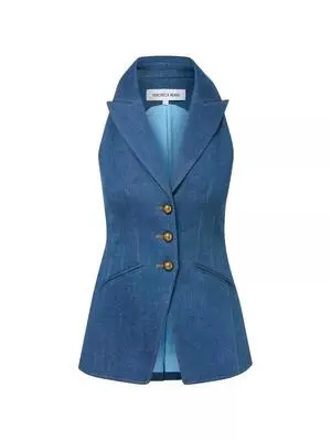 Veronica Beard Peak-lapel Button Gilet