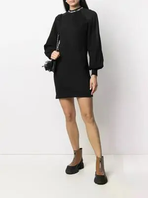 DIESEL® Logo Collar Sweater Dress