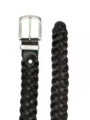 DANIELE ALESSANDRINI Braided Leather Belt