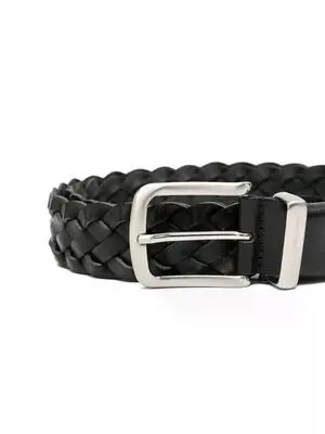 DANIELE ALESSANDRINI Braided Leather Belt