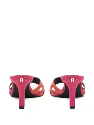 Furla Essential Crossover-strap Sandals - Pink