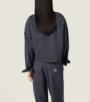 Miu Miu Denim Logo Shirt