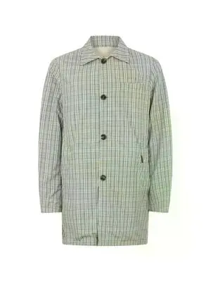 MOORER Checked Button Coat
