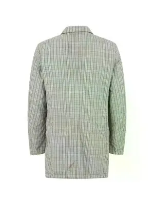 MOORER Checked Button Coat