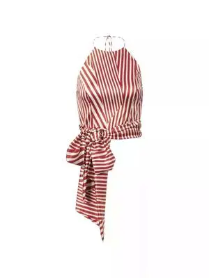Silvia Tcherassi Carmela Striped Blouse - Red