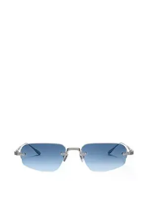 AKONI Juno-three Geometric-frame Sunglasses - Blue