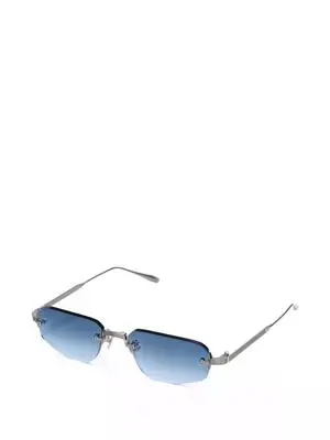 AKONI Juno-three Geometric-frame Sunglasses - Blue