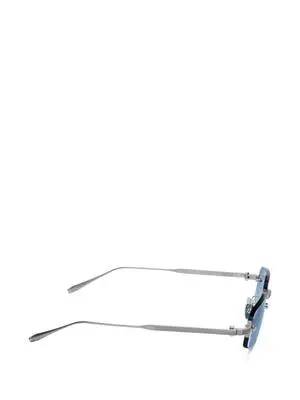 AKONI Juno-three Geometric-frame Sunglasses - Blue