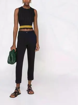 Etro Cropped Tailored Trousers - Black