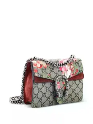 Gucci Dionysus Blooms Print Gg Coated Canvas Mini Shoulder Bag - Brown