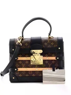 LOUIS VUITTON Trianon Monogram Canvas Pm Satchel Handbag - Black