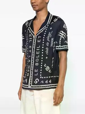 Balmain Printed Shirt - Blue
