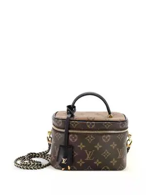 LOUIS VUITTON Vanity Handbag Reverse Monogram Canvas Pm Satchel