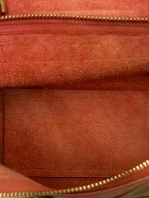 Celine Nano Grained Calfskin Belt Bag - Red