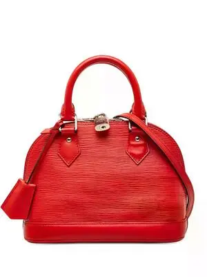 LOUIS VUITTON Epi Alma Bb Satchel - Red