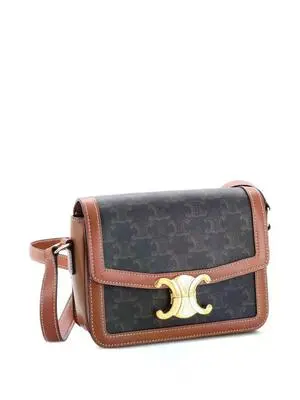 Celine Triomphe Coated Canvas Teen Shoulder Bag