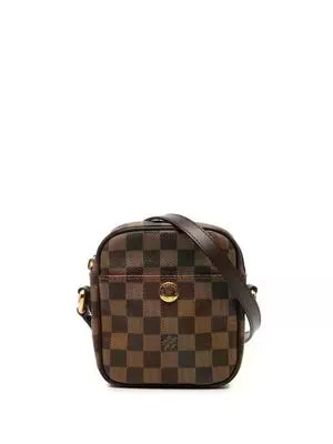LOUIS VUITTON 2005 Damier Ebene Rift Crossbody Bag - Brown