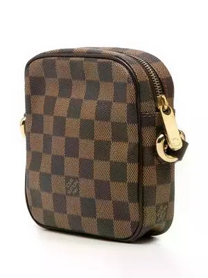 LOUIS VUITTON 2005 Damier Ebene Rift Crossbody Bag - Brown