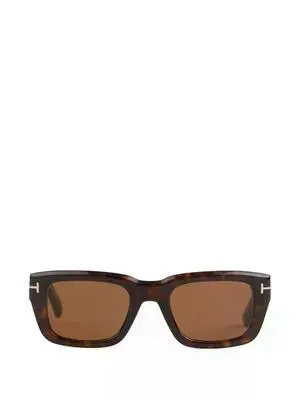 TOM FORD Rectangle-frame Sunglasses - Brown