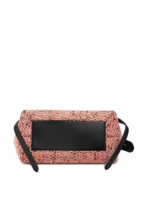 Celine Micro Tweed Belt Satchel - Black