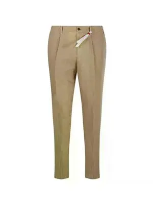 SANTANIELLO Irno Pleated Trousers - Neutrals