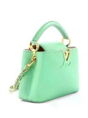 LOUIS VUITTON Braided Chain Capucines Mini Bag