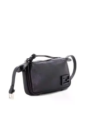 Fendi Simply Leather Mini Shoulder Bag - Black