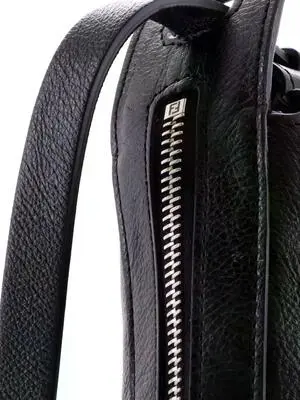 Fendi Simply Leather Mini Shoulder Bag - Black