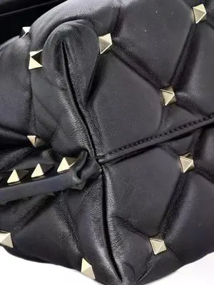 Valentino Garavani Candystud Top Handle Shoulder Bag - Black