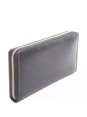 Gucci 2016-2025 Leather Logo Zip Wallet Long Wallets