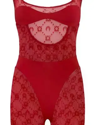 MARINE SERRE Moonogram Mesh Jumpsuit