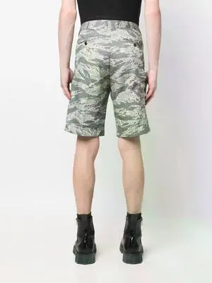 DIESEL® Camouflage Print Cotton Blend Bermuda Shorts