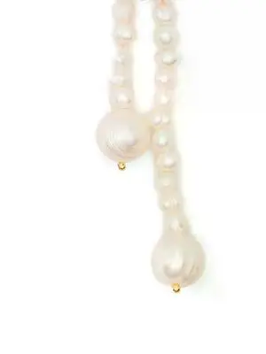 AURÉLIE BIDERMANN Mirasol Oval Drop Pearl Earrings