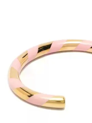 AURÉLIE BIDERMANN Positano Striped Cuff Bracelet - Gold