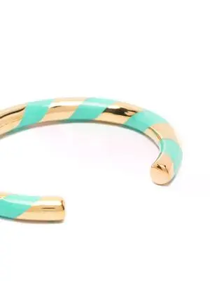 AURÉLIE BIDERMANN Positano Striped Bracelet - Gold