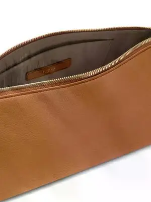 Furla Debby Zip Leather Shoulder Bag - Brown