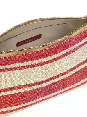Furla Debby Striped Shoulder Bag - Red
