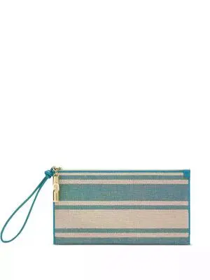 Furla Iride Striped Clutch Bag - Blue