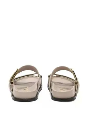Furla Solea Buckle Strap Leather Sandals - Neutrals