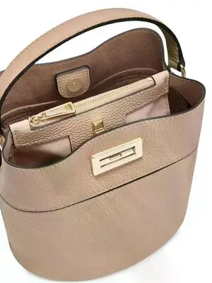 Furla Amelia Leather Bucket Bag - Neutrals