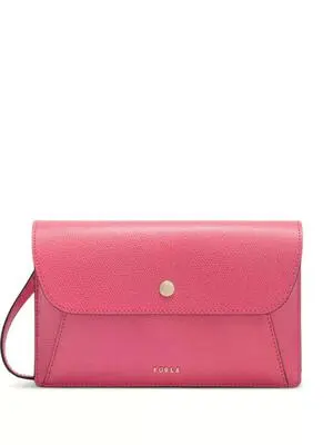 Furla Lea Button Pouch Bag - Pink
