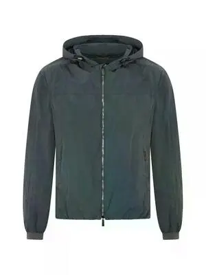 MOORER Hooded Zip Jacket - Blue