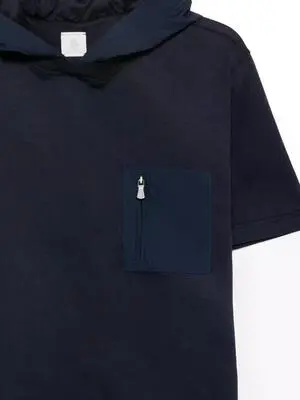 Eleventy Hooded T-shirt With Pocket