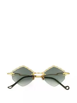 EYEPETIZER Seine Scalloped-edges Sunglasses - Gold