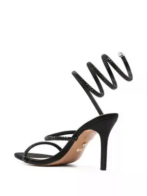TWENTY FOURHAITCH Zej Embellished Sandals - Black